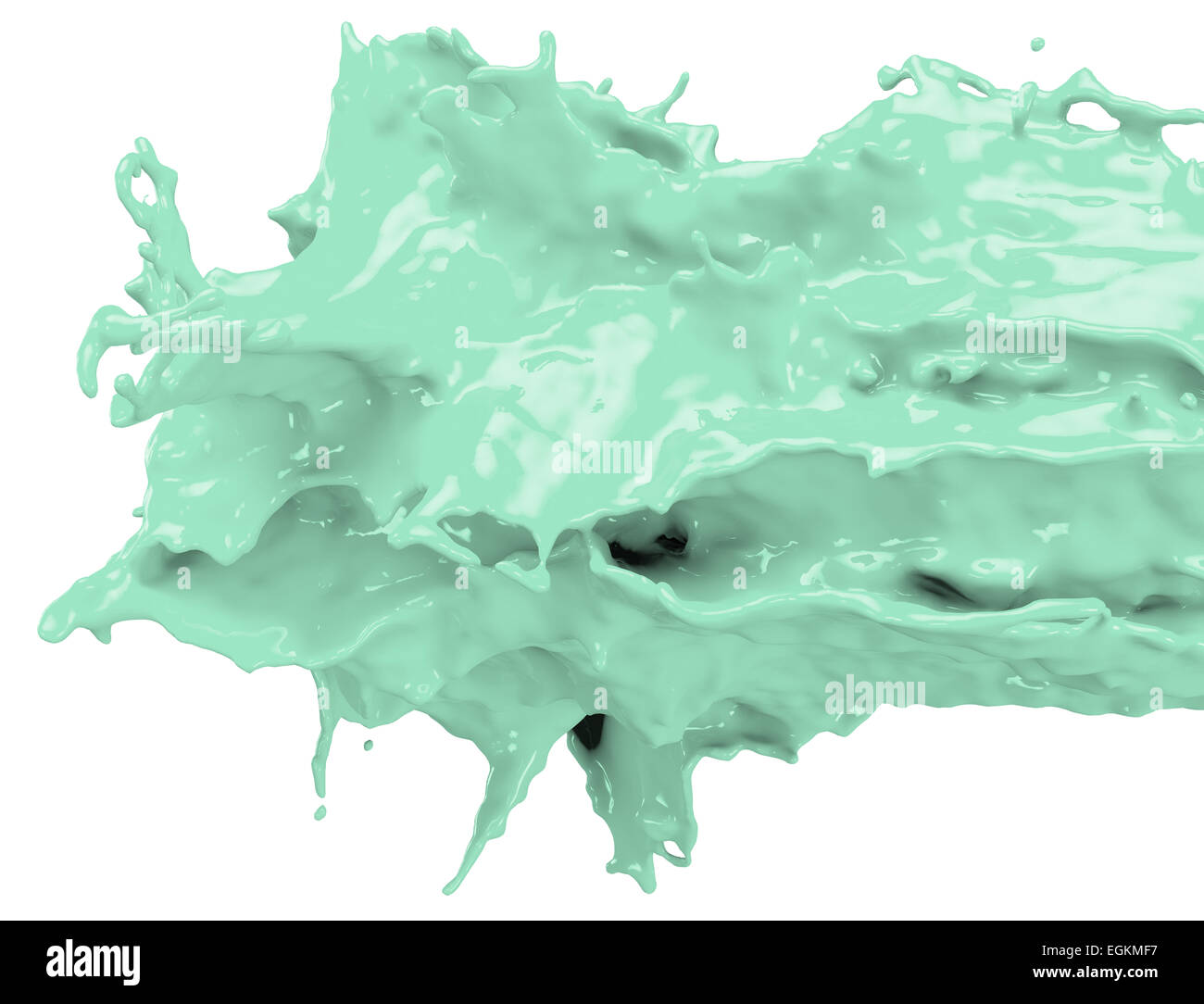 Pastel Green Paint Splatter Stock Photo - Alamy