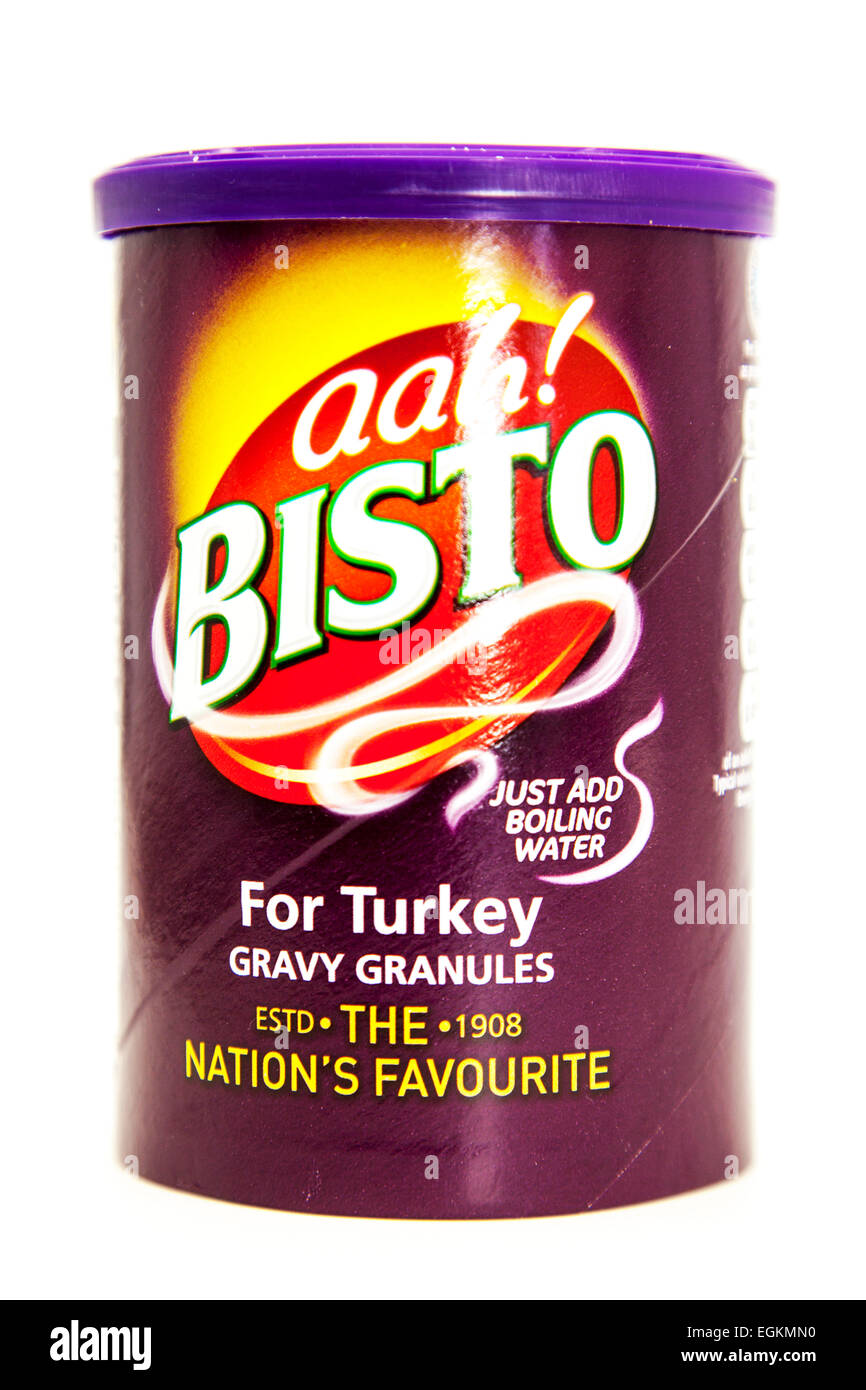 Bisto gravy granules turkey packet carton product logo box pack cutout ...