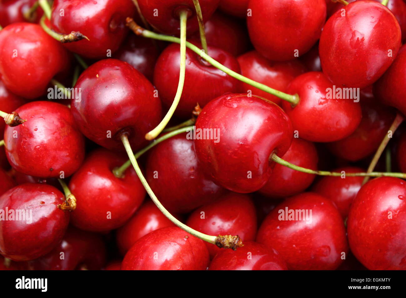 closeup of a bunch of cherry Stock Photo - Alamy