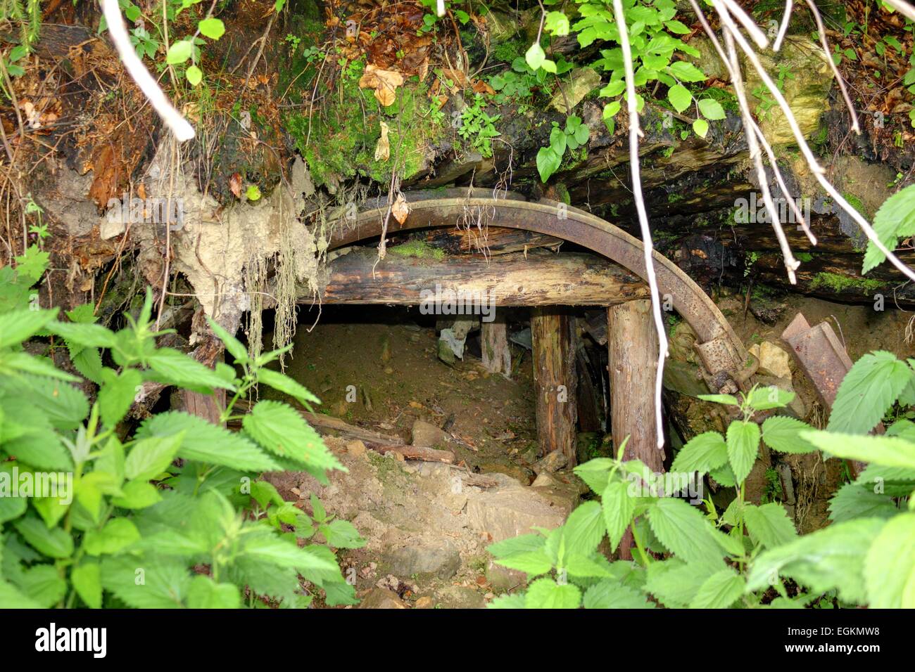 Abandoned old coal mine in hi-res stock photography and images - Alamy