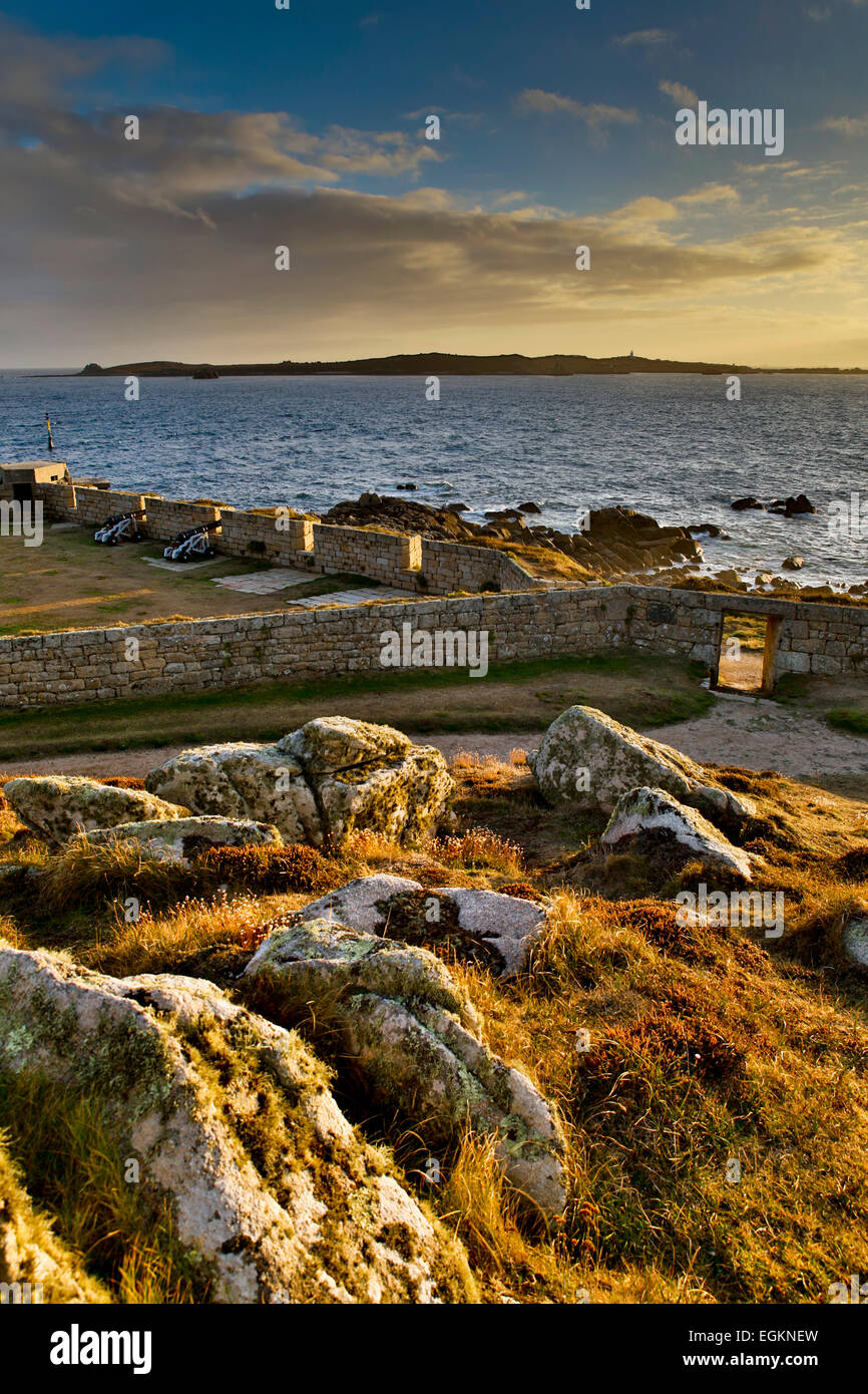 The Garrison St Mary's Looking Towards St Agnes Isles of Scilly; UK ...