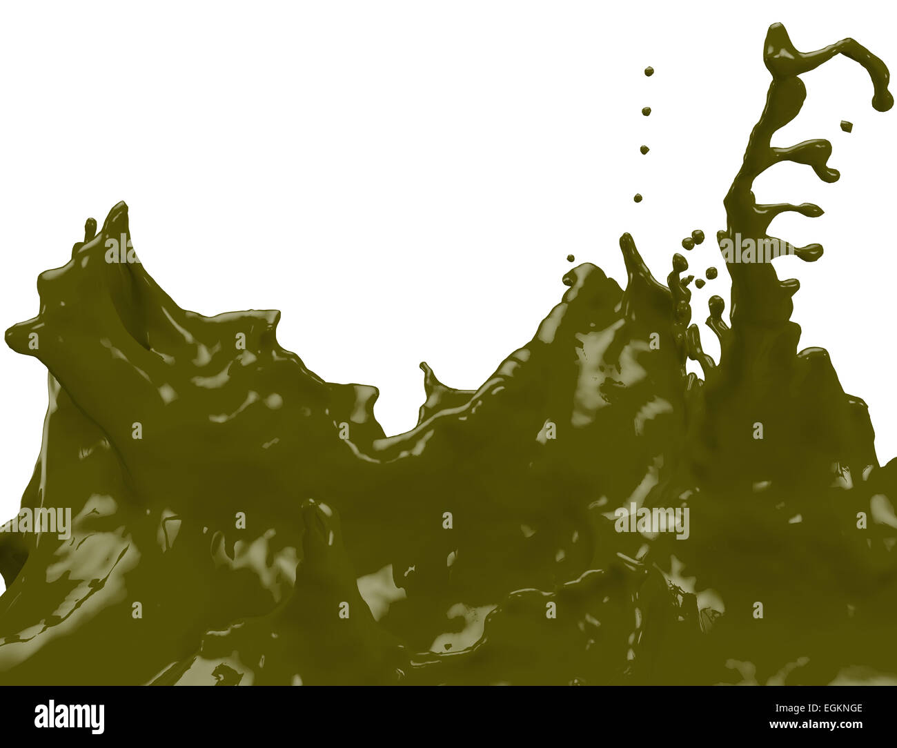 Olive Green Paint Splatter Stock Photo - Alamy