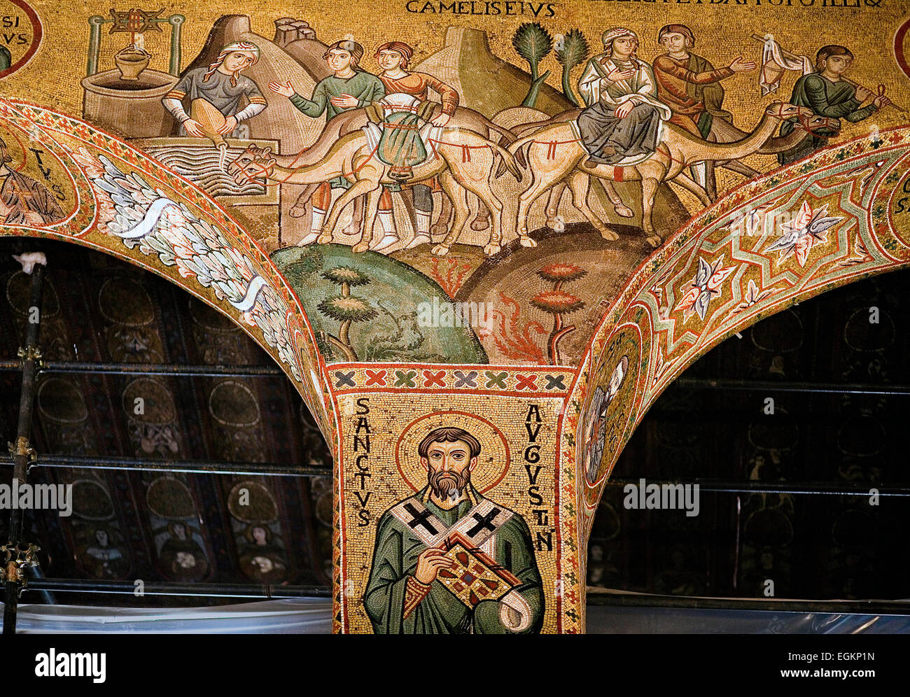 Italy,Sicily,Palermo. The Palatine Chapel (Italian: Cappella Palatina ...