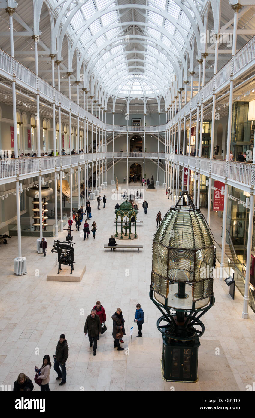 Main Hall, National Museum of Scotland, Edinburgh Stock Photo - Alamy