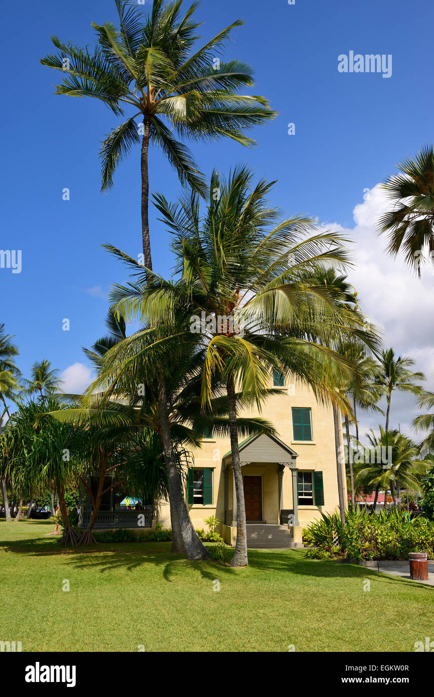 Hulihe'e Palace in Kailua-Kona, Big Island, USA Stock Photo - Alamy