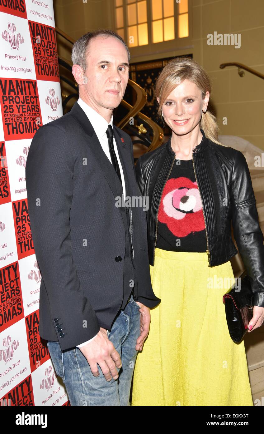 London, UK. 26th February, 2015. David Thomas and Emilia Fox attends ...