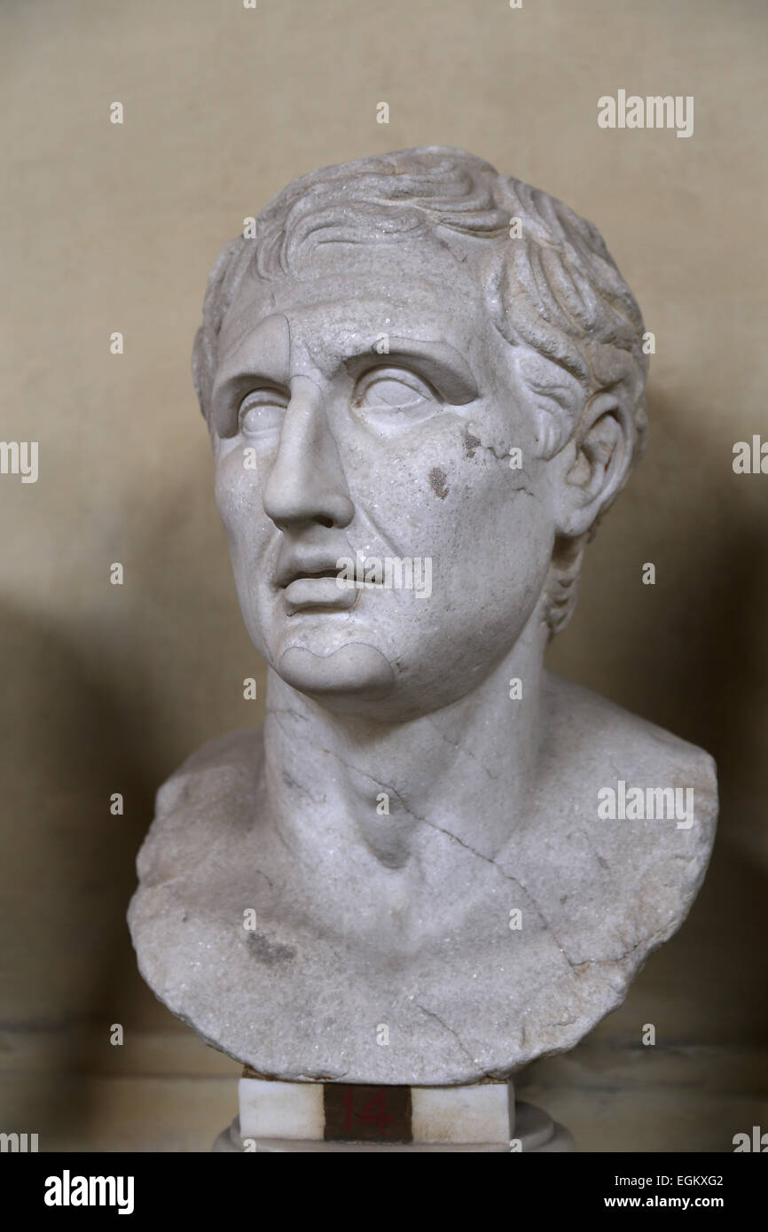 Menander (341-290 BC). Greek dramatist. Athenian New Comedy. Bust ...