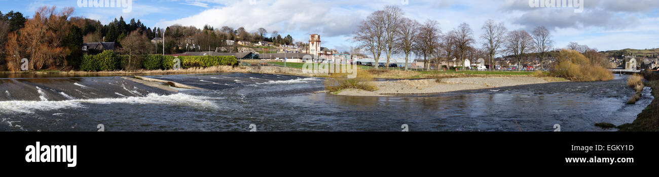 River Teviot, Hawick Stock Photo - Alamy