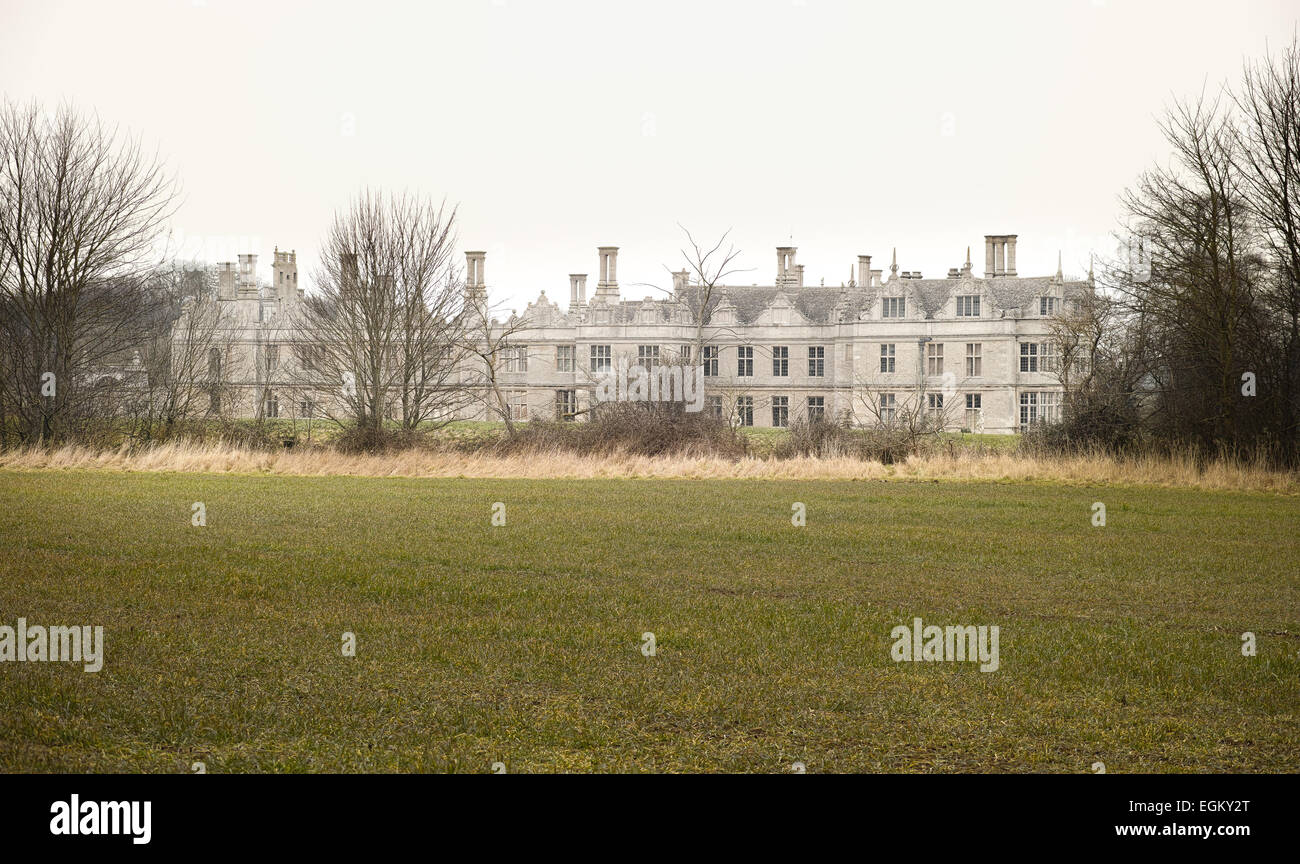 Kirby hall, or what remains of it, built originally in the sixteenth ...