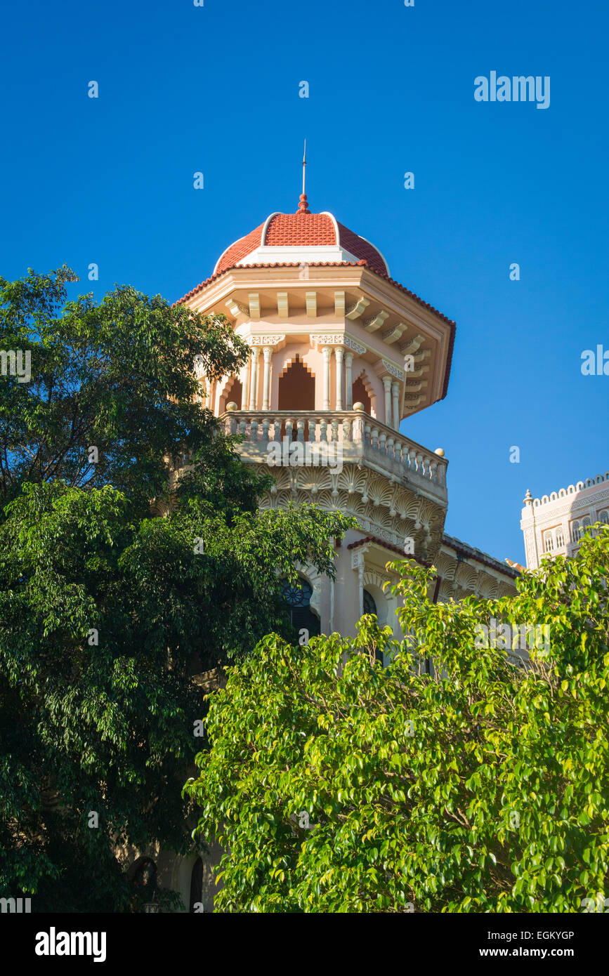 Cuba Cienfuegos Moorish style tower balcony Punta Gorda Palacio de ...