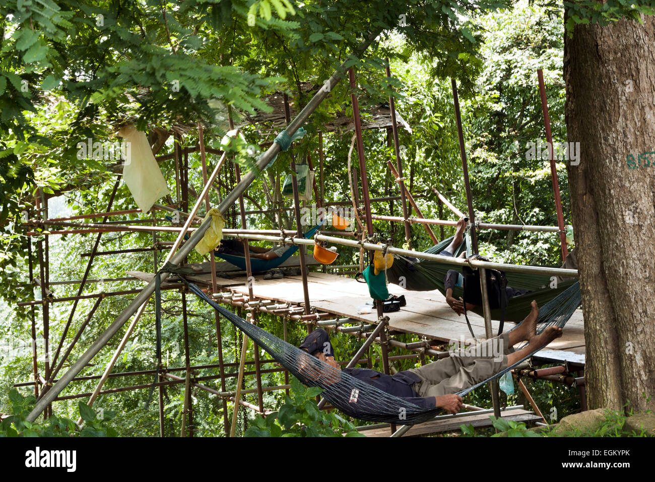 Sleeping construction worker hi-res stock photography and images - Alamy