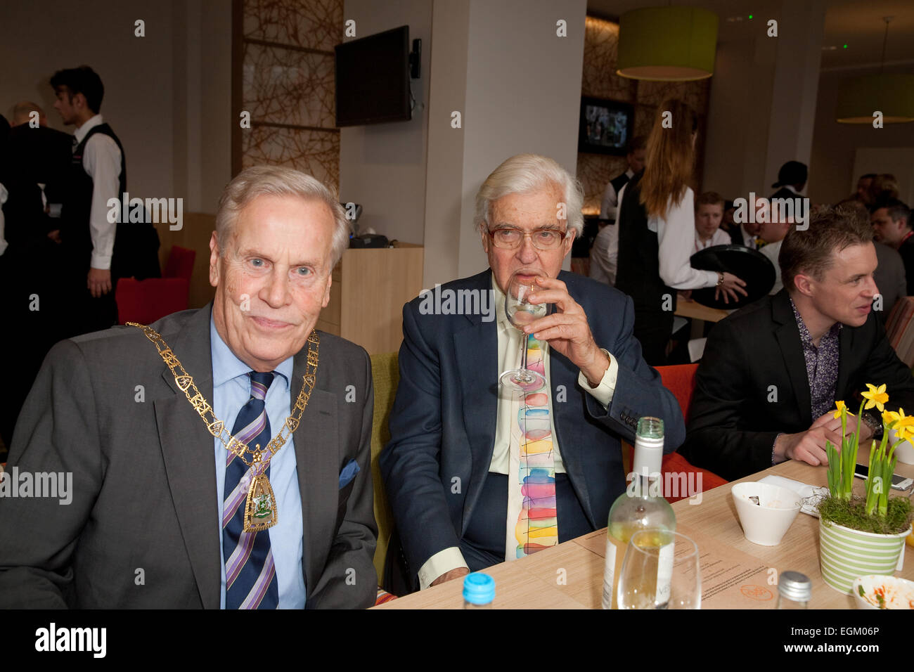 The Mayor of Bromley, Lord Baker and chef Tanner at the opening of BR6 ...