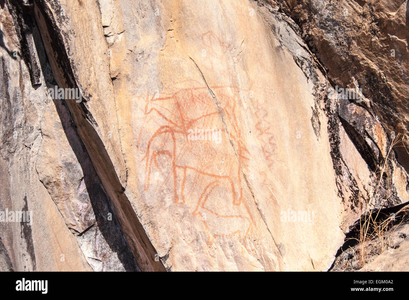 Tsodilo Hills Cave paintings Stock Photo - Alamy