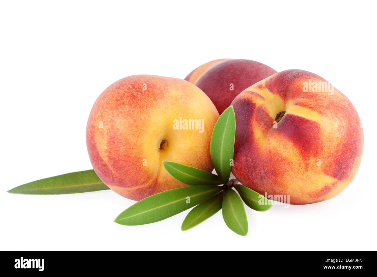 Peach Fruits isolated Stock Photo - Alamy