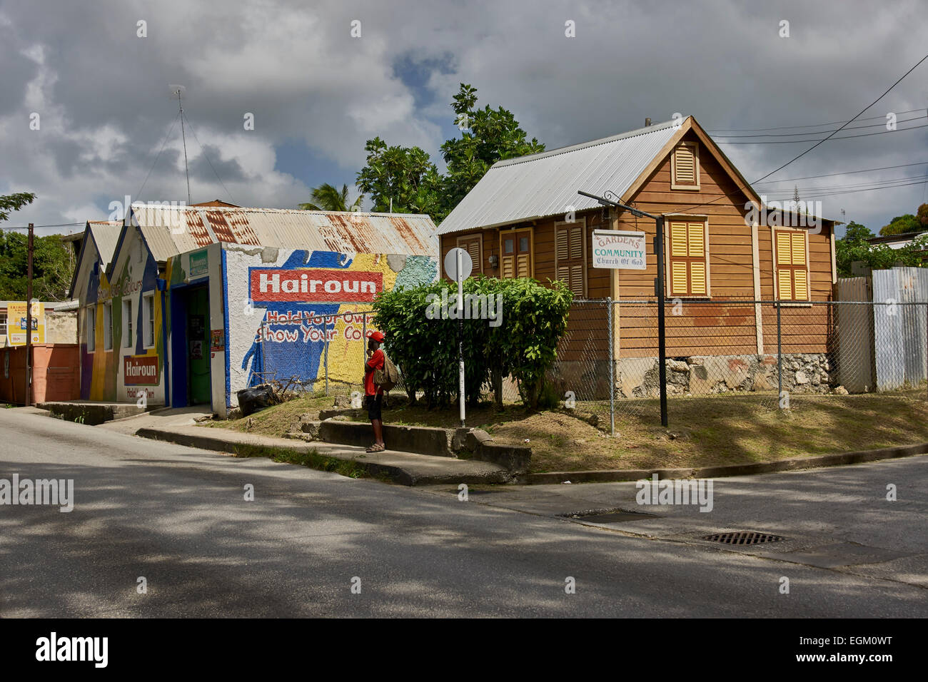 Barbados street sign hi-res stock photography and images - Alamy