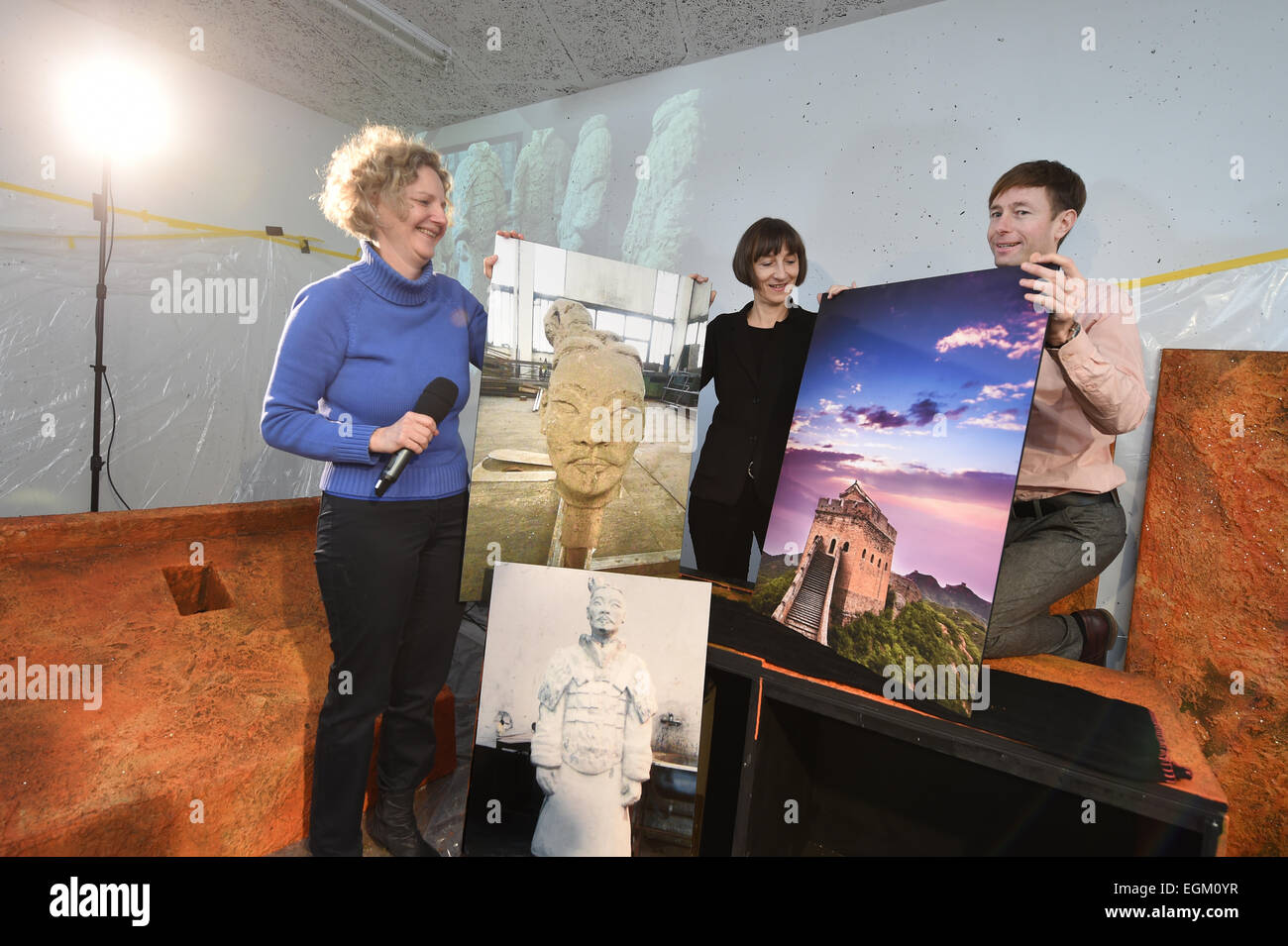 Alberschwende, Austria. 26th Feb, 2015. Festival director Elisabeth ...