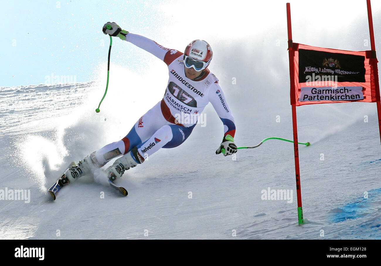 Garmisch-Partenkirchen, Germany. 26th Feb, 2015. Switzerland's Patrick ...