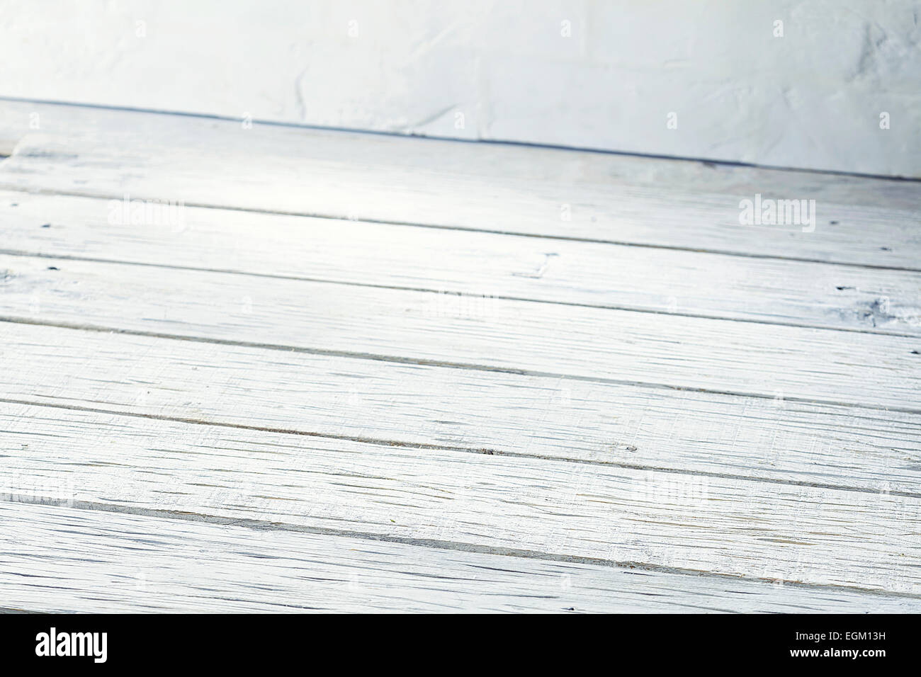 White plank with white wall Stock Photo - Alamy