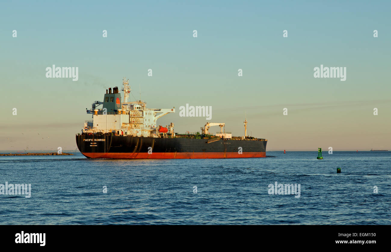 Petroleum Tanker en route, Corpus Christi Ship Channel Stock Photo - Alamy