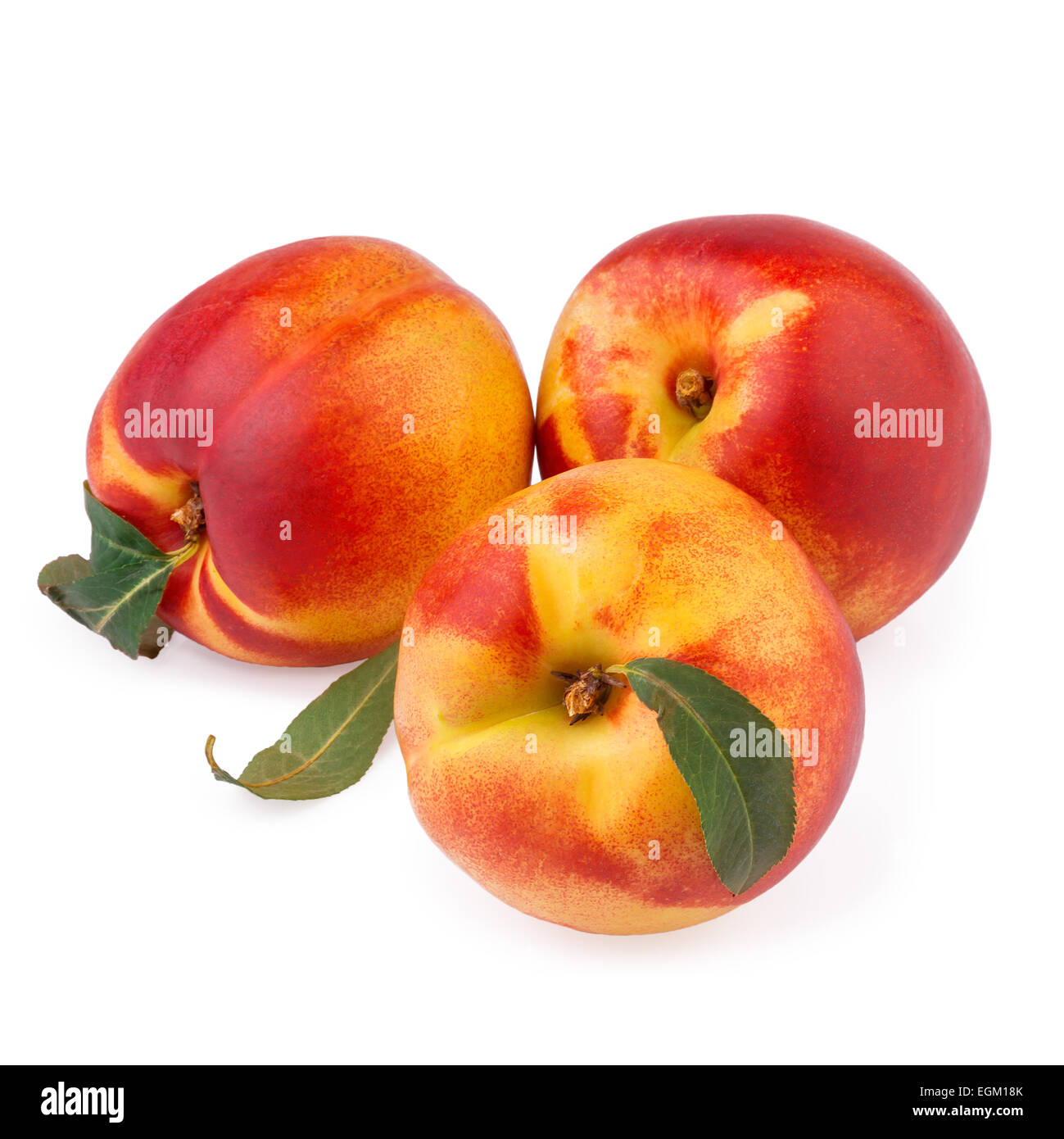 peach fruit nectarine isolated Stock Photo - Alamy
