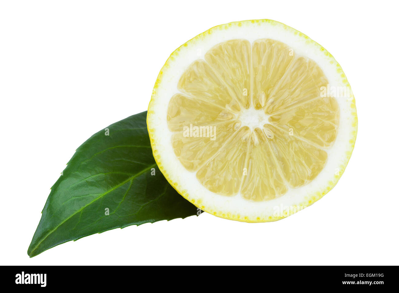 Lemon whole and sliced Cut Out Stock Images & Pictures - Alamy