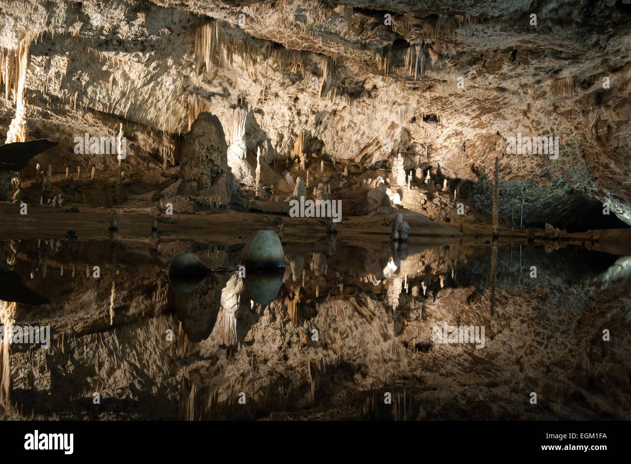 Underground Caves and River at Punkva, Czech Republic Stock Photo - Alamy
