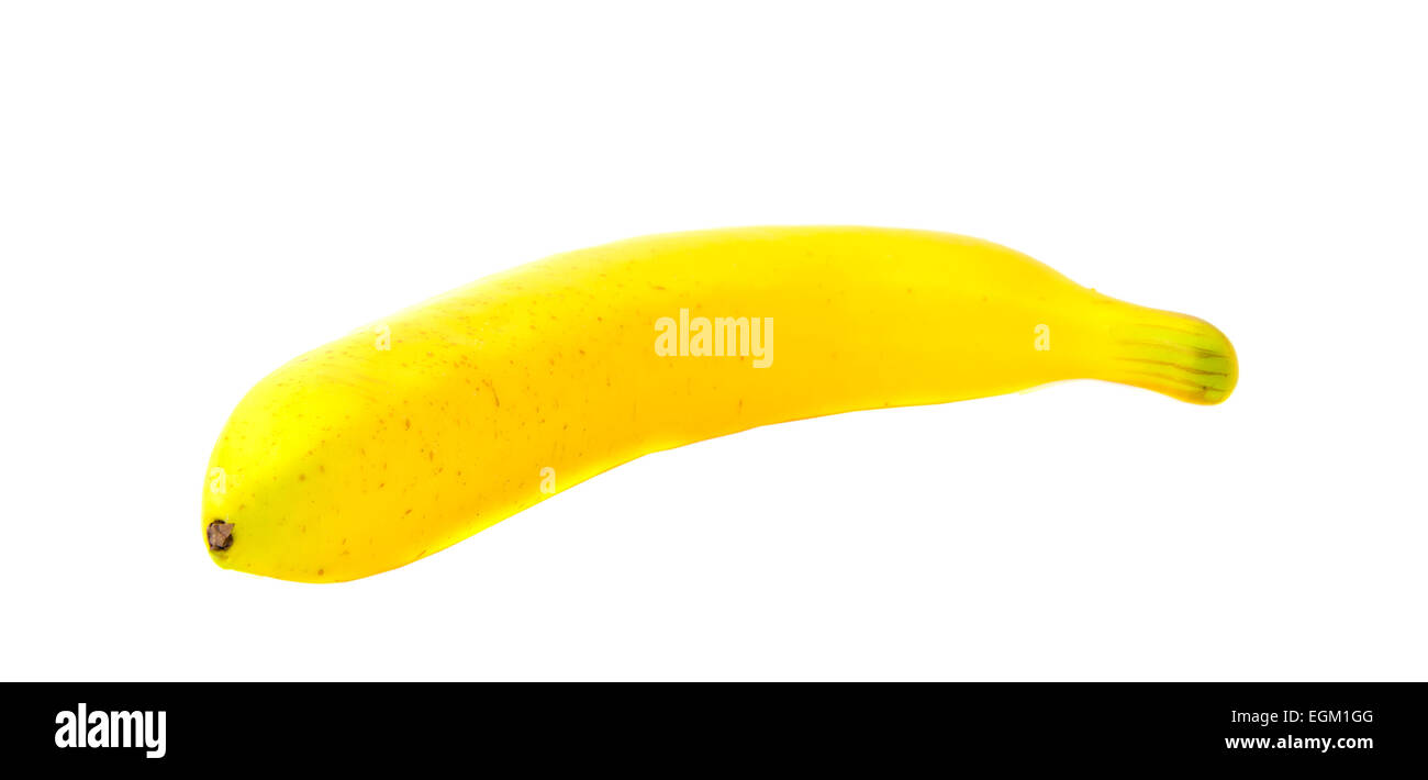 Fresh Fruit Yellow Banana. Isolated Stock Photo - Alamy