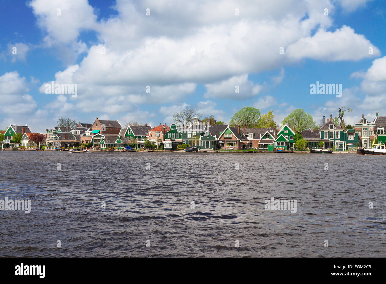 Zaandijk waterfront, Holland Stock Photo - Alamy