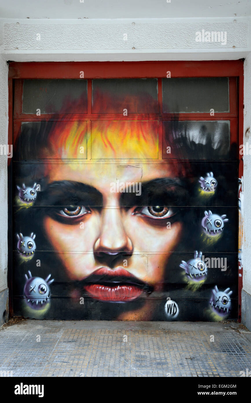 Graffiti on a gate Stock Photo - Alamy