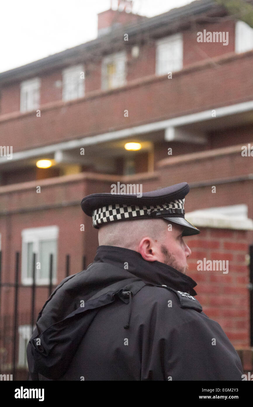 London, UK. 26th Feb, 2015. The London home of suspected ISIS militant ...