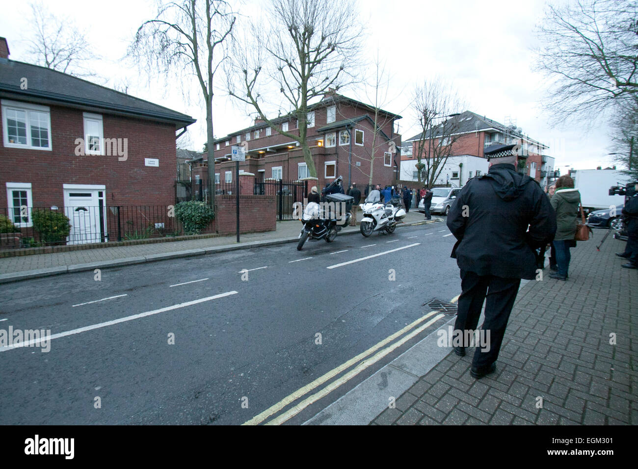 London, UK. 26th February, 2015. The London home where suspected ISIS ...