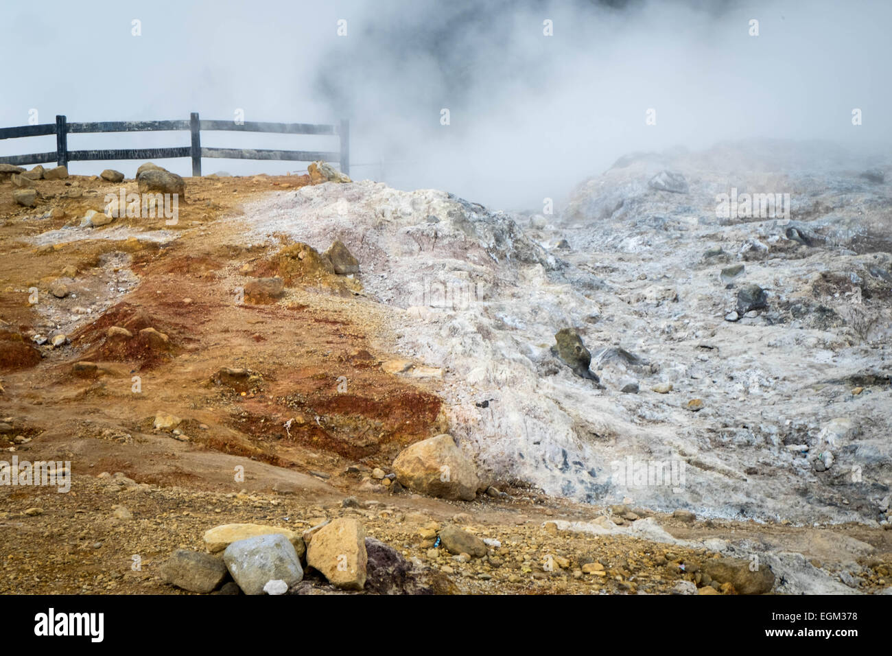 Boiling mud pool in the Dieng plateau, Indonesia Stock Photo - Alamy