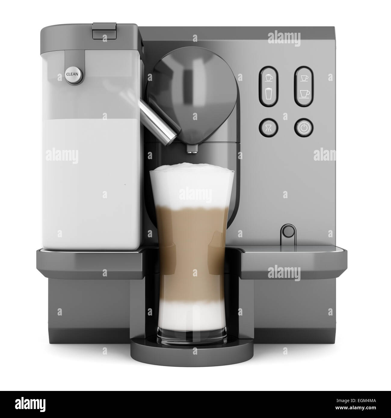 modern black coffee machine isolated on white background Stock Photo ...