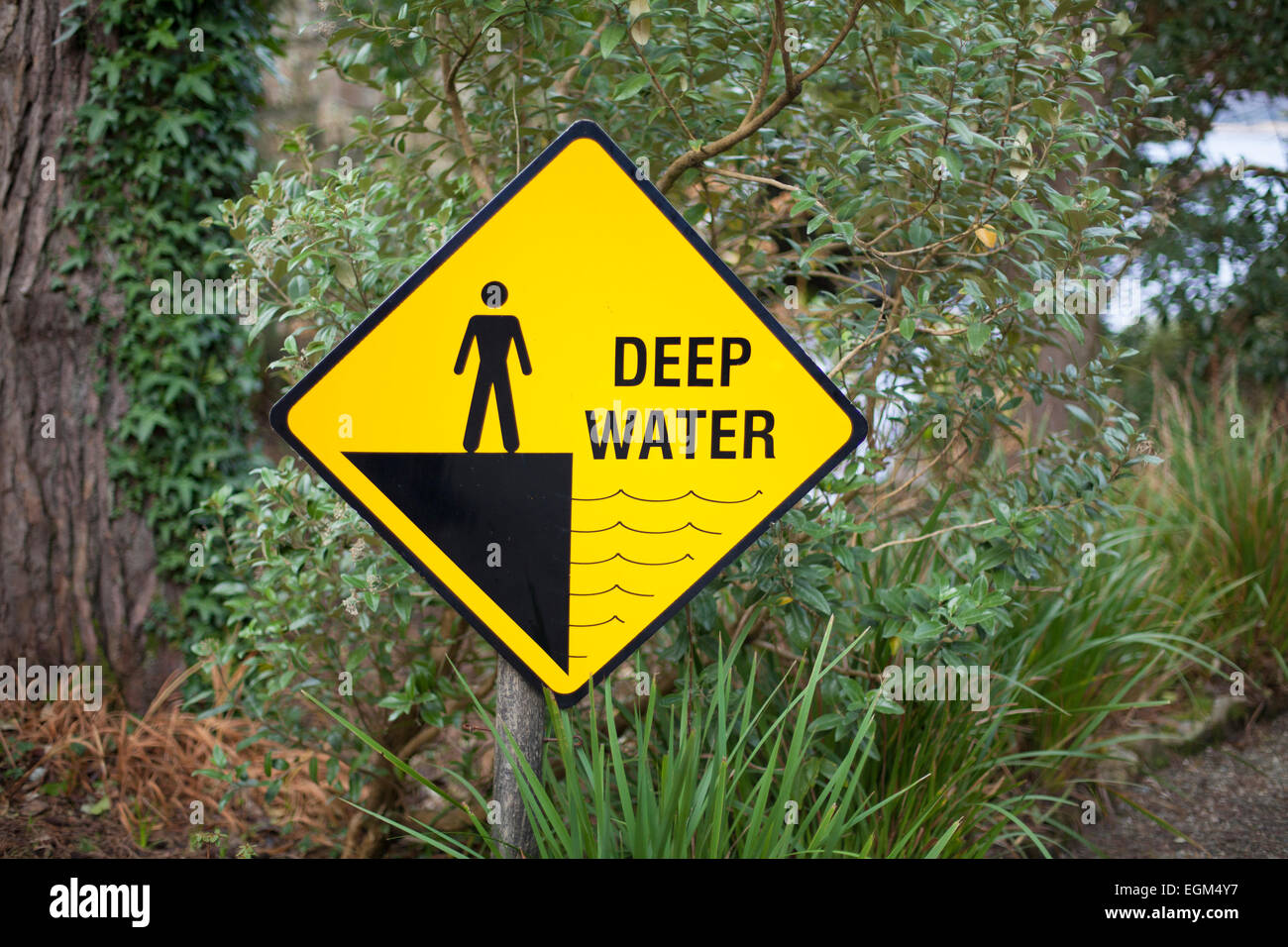 Danger deep water signage hi-res stock photography and images - Alamy