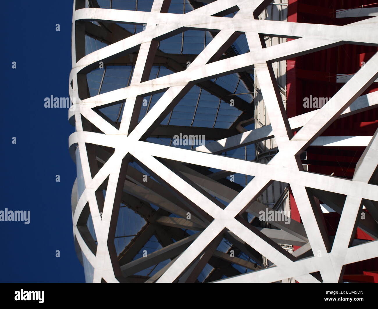 Ground view of the "Birds Nest'/"Beijing National Stadium", Beijing ...