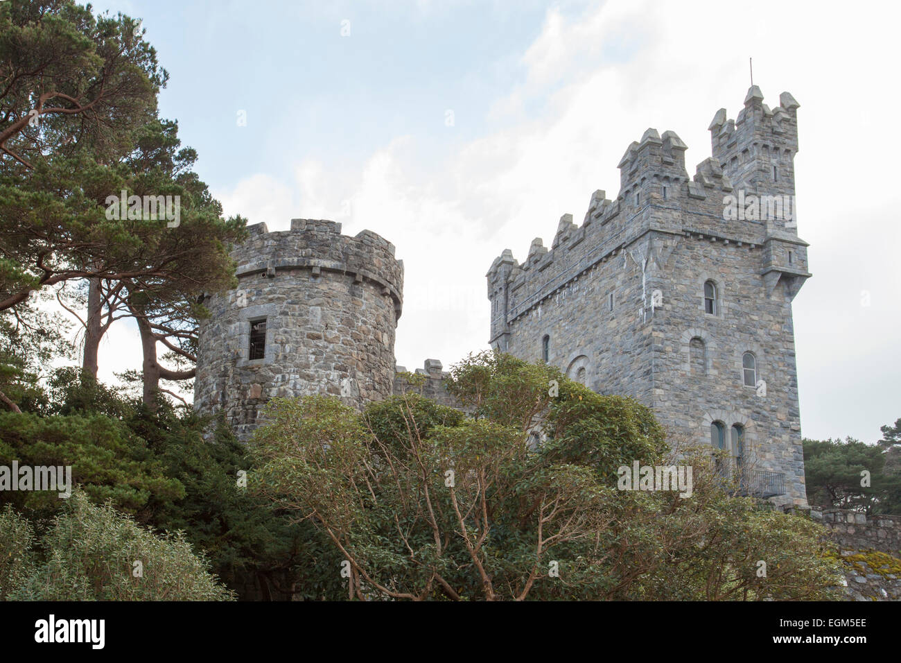 Glenveagh Castle at Glenveagh National Park, Co. Donegal, Ireland Stock ...