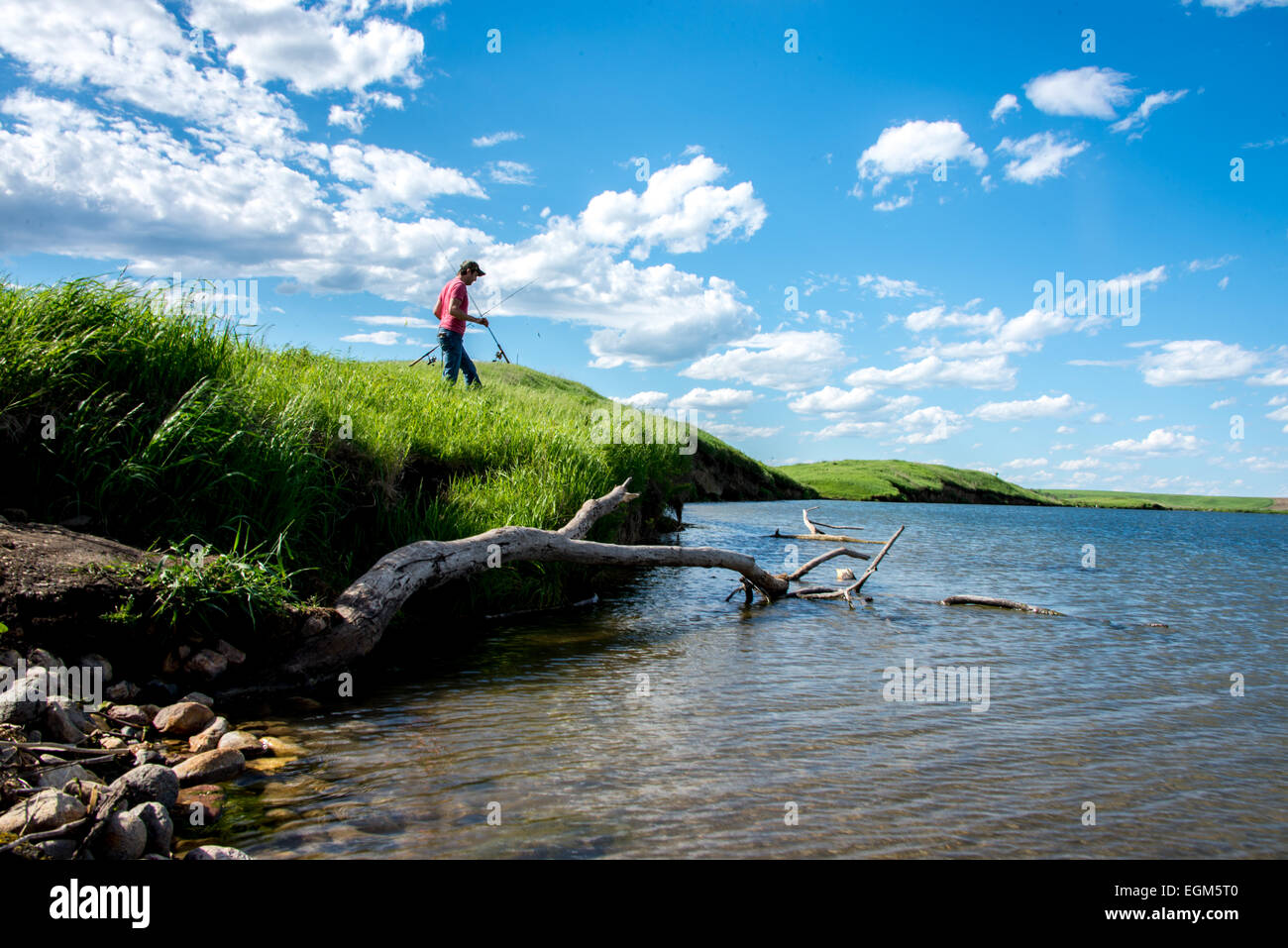 Photo of man fishing hi-res stock photography and images - Alamy