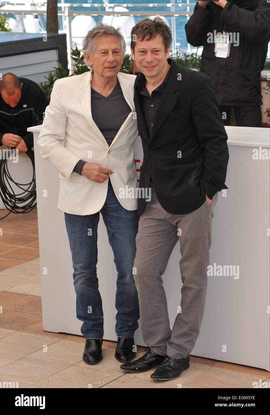 CANNES, FRANCE - MAY 25, 2013: Director Roman Polanski & actor ...
