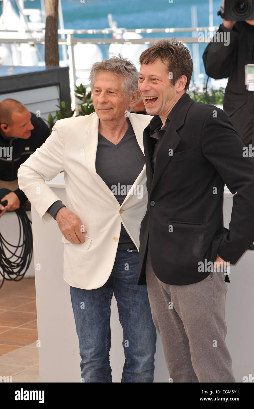 CANNES, FRANCE - MAY 25, 2013: Director Roman Polanski & actor ...