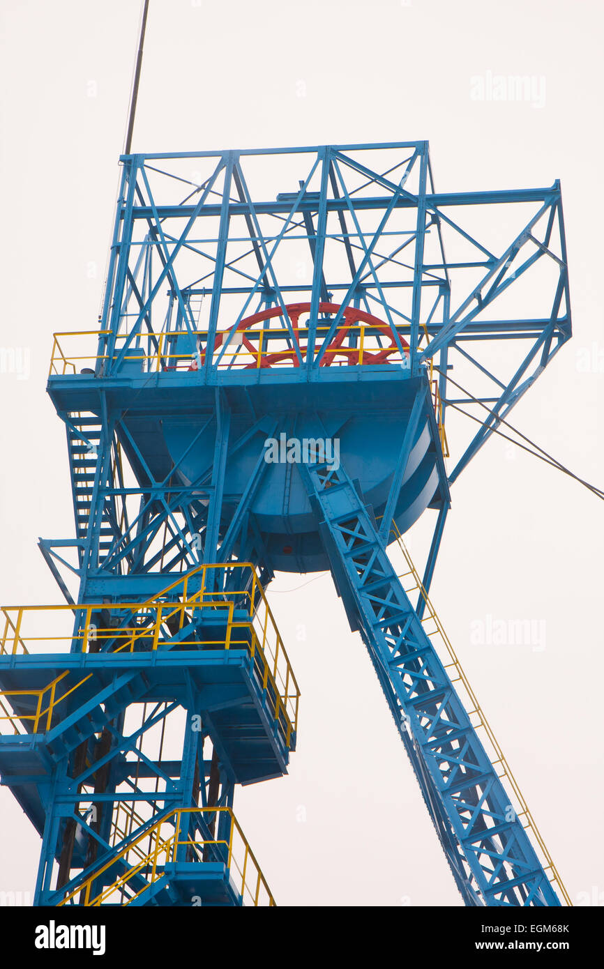 Mine tower. Guido mining plant Stock Photo - Alamy