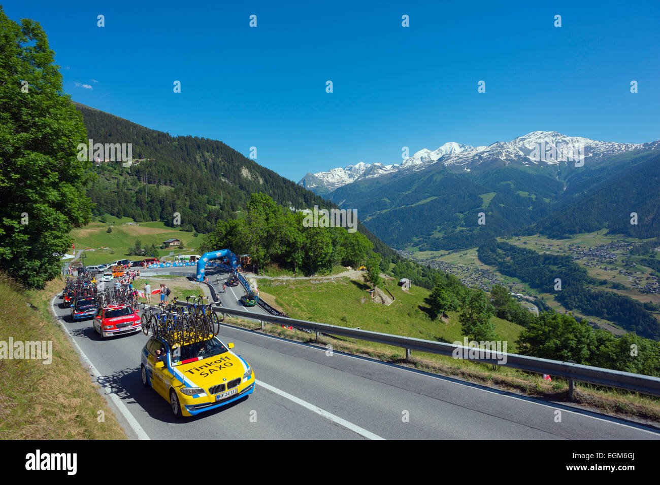 Europe, Switzerland, Tour de Suisse 2014 professional bike race Stock ...
