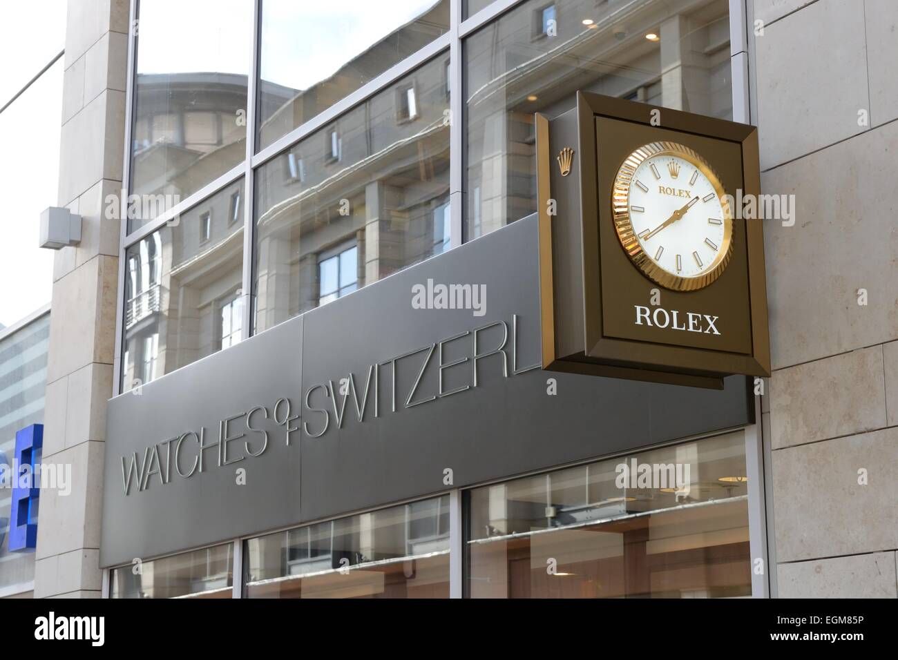 Rolex store front sign hi-res stock photography and images - Alamy