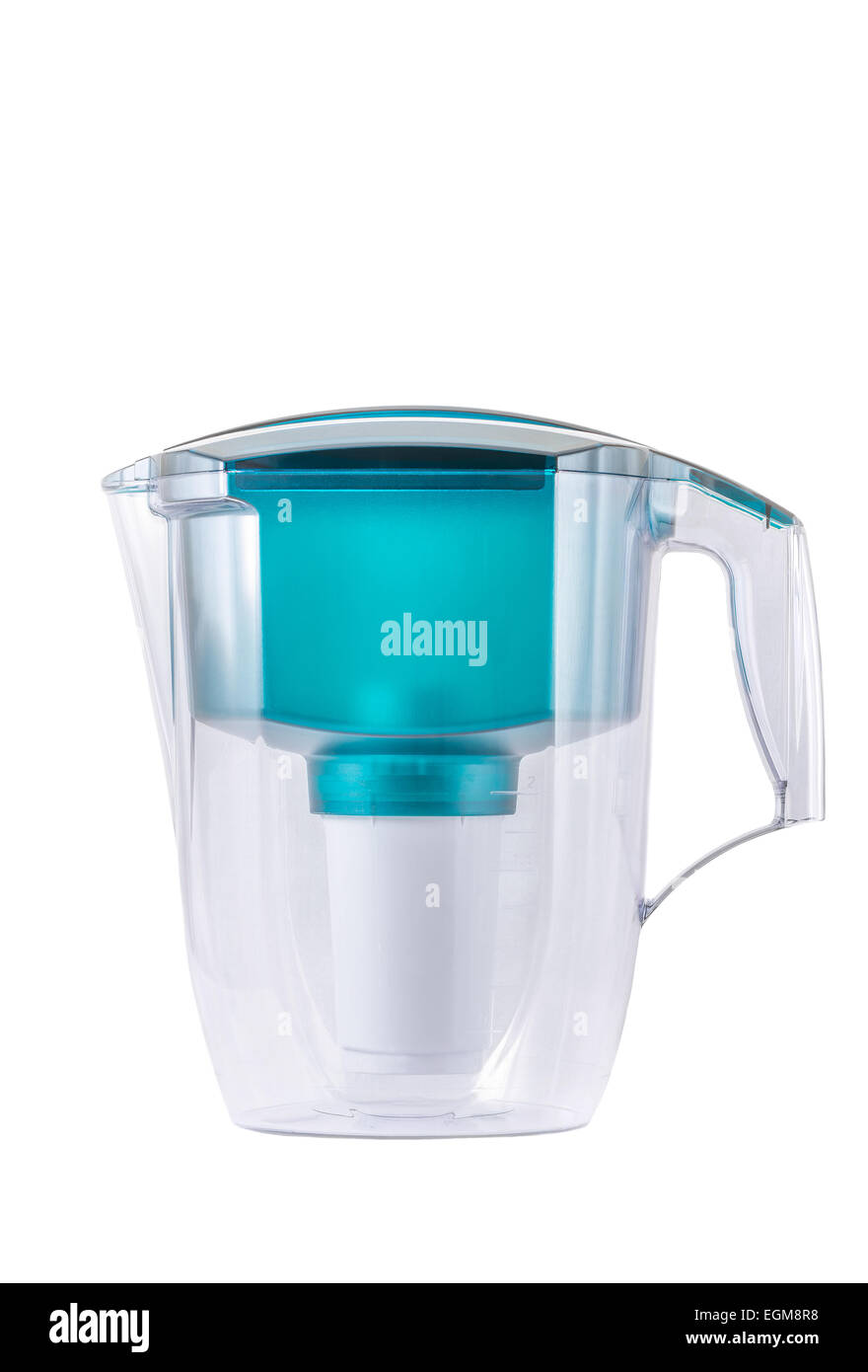 Empty green water filter Stock Photo - Alamy