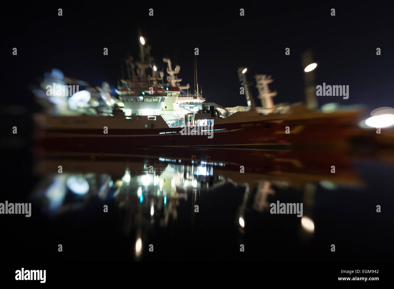 Killybegs pier at night, Co. Donegal, Ireland Stock Photo - Alamy