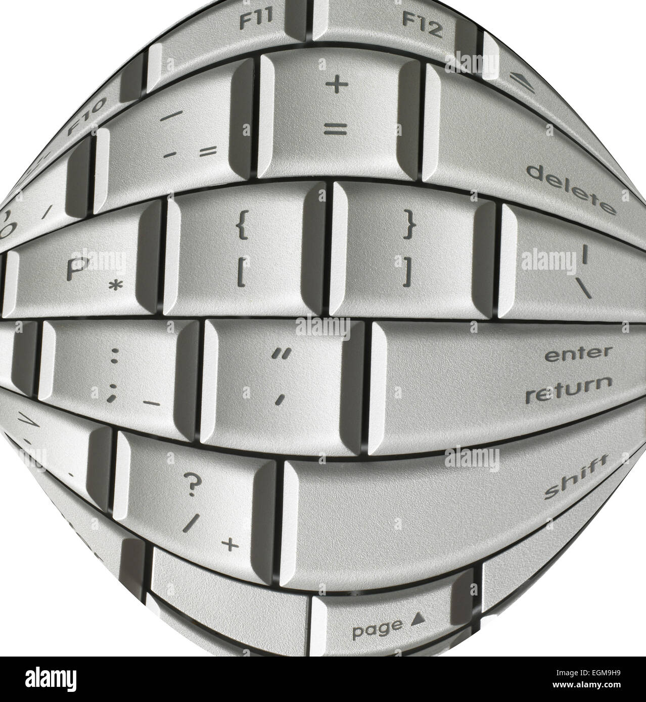 Distorted Laptop Keyboard 2 Stock Photo - Alamy