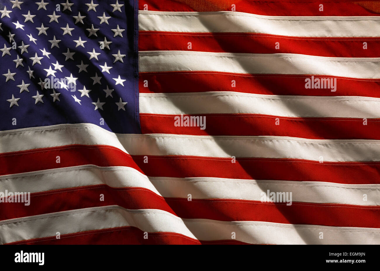 Billowing american flag hi-res stock photography and images - Alamy