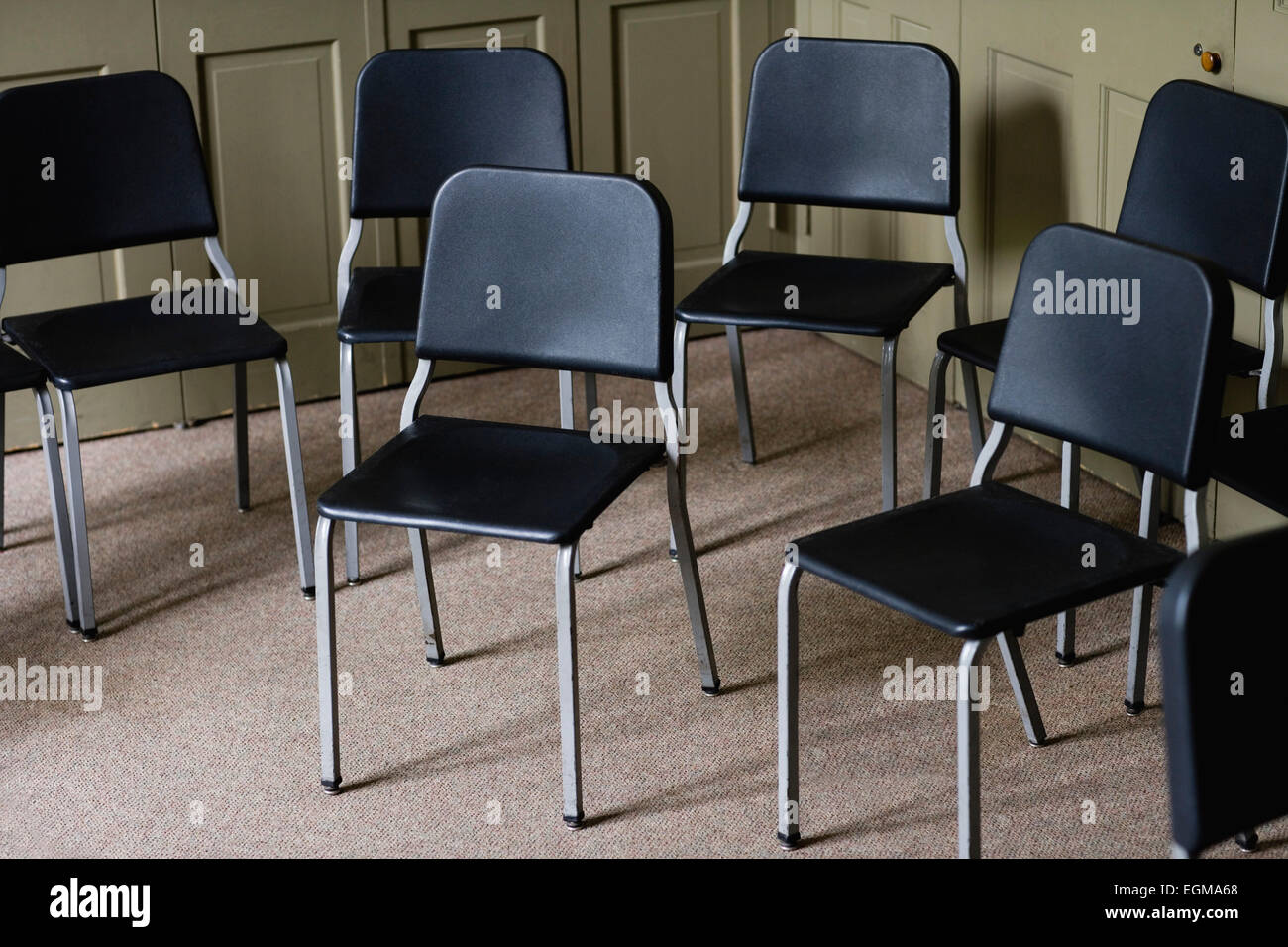 Chairs in Corner Stock Photo - Alamy
