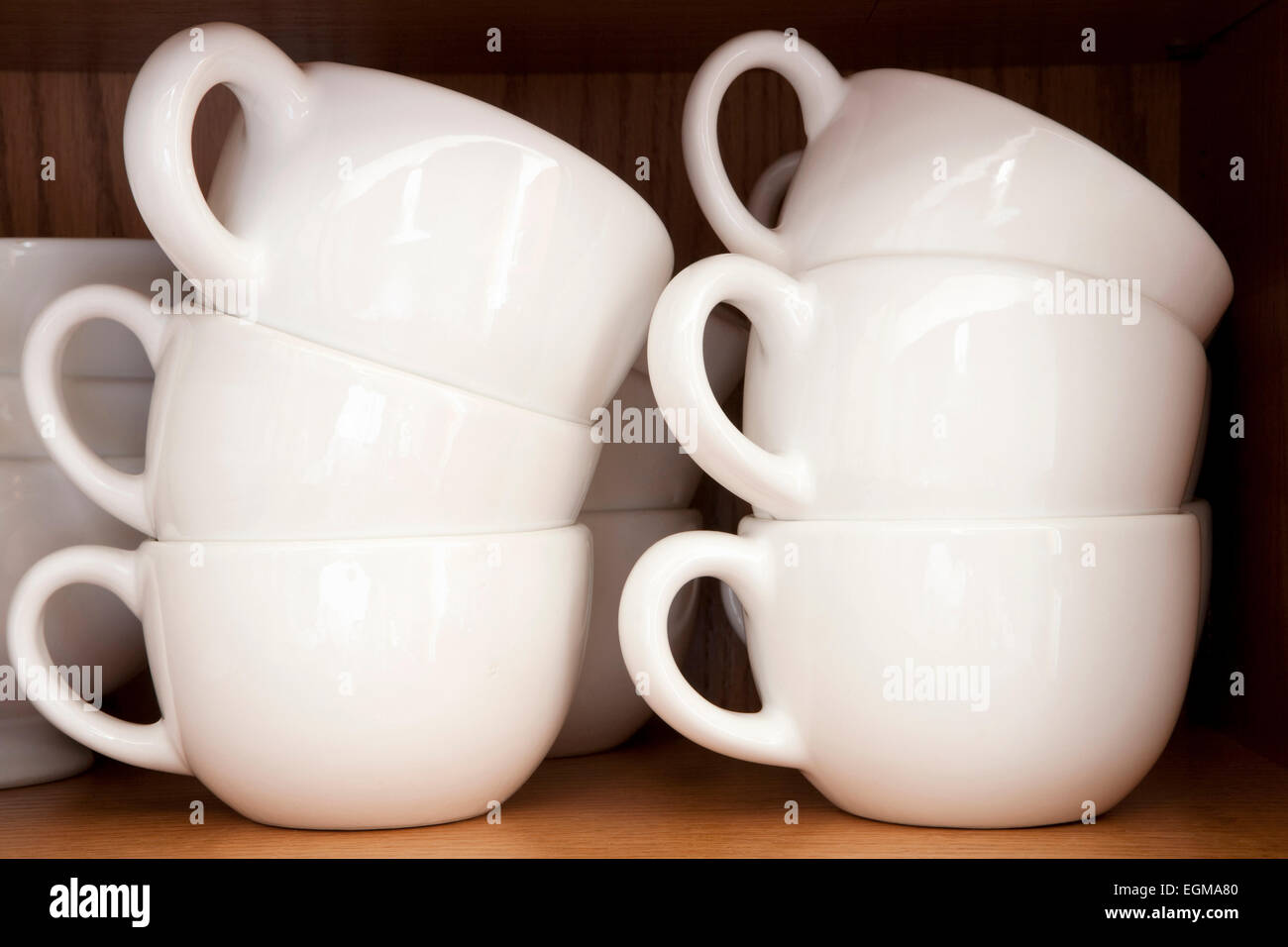 Stacked Coffee Cups Stock Photo - Alamy