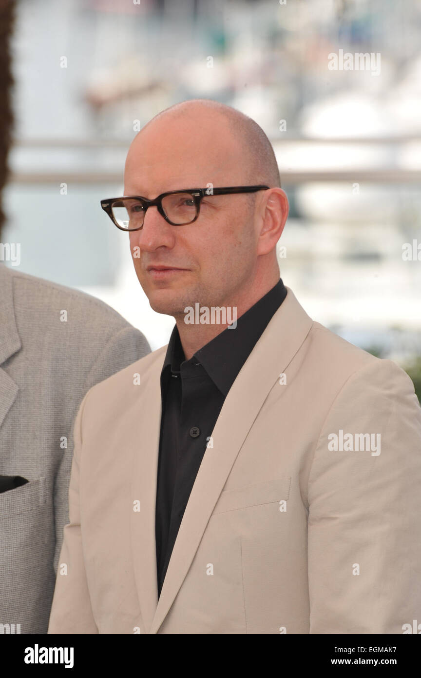 CANNES, FRANCE - MAY 21, 2013: Director Steven Soderbergh at photocall ...