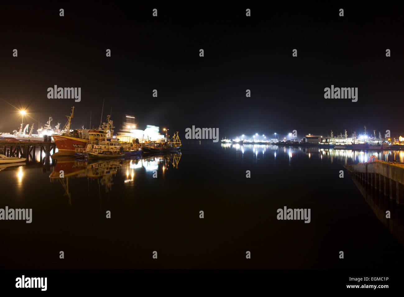 Killybegs pier at night, Co. Donegal, Ireland Stock Photo - Alamy